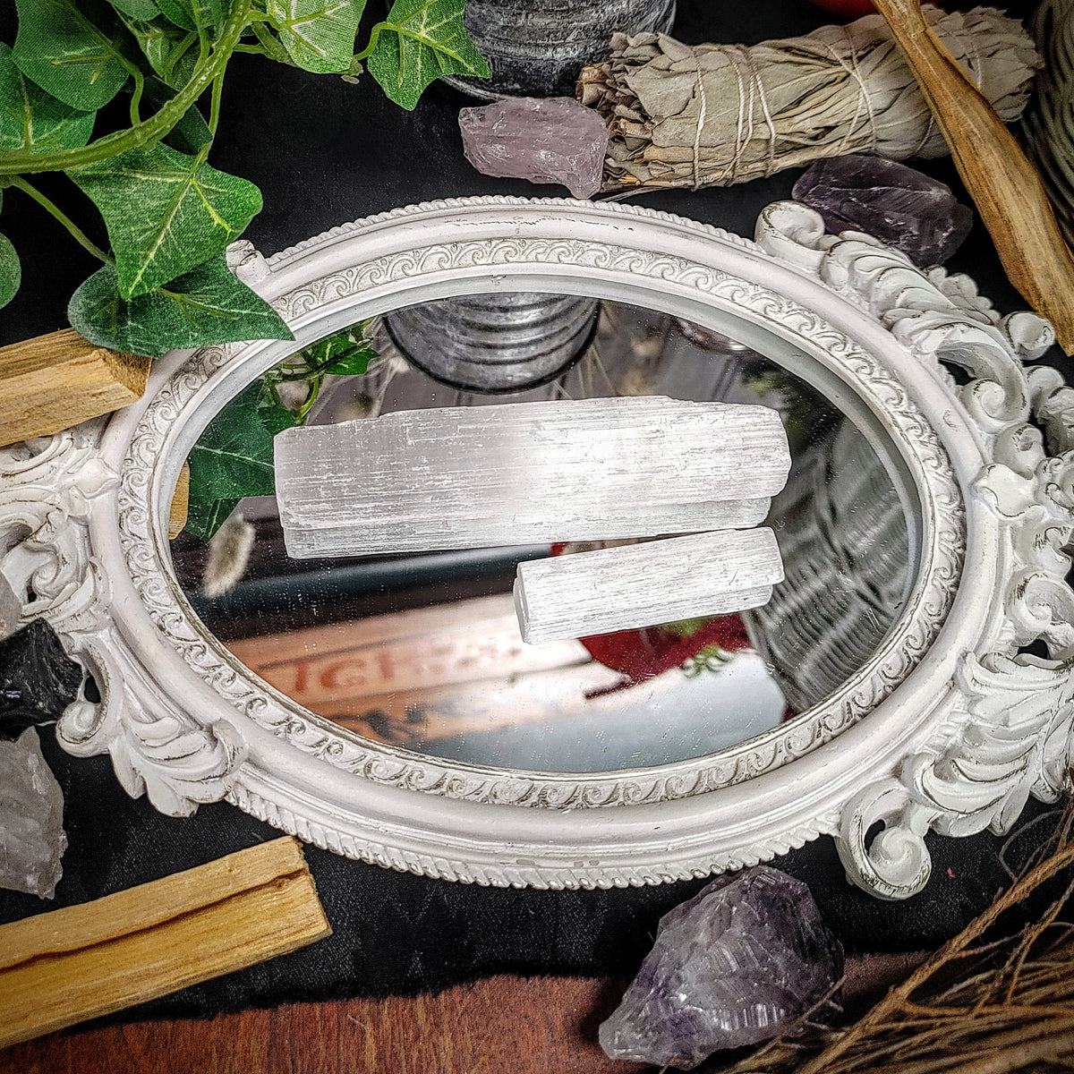 Selenite Crystal Wand Set– Bewitched Wicker